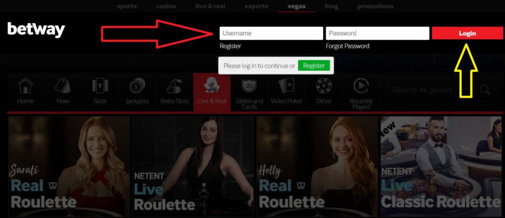 Betway login in Ghana ⊳ Betway access your account